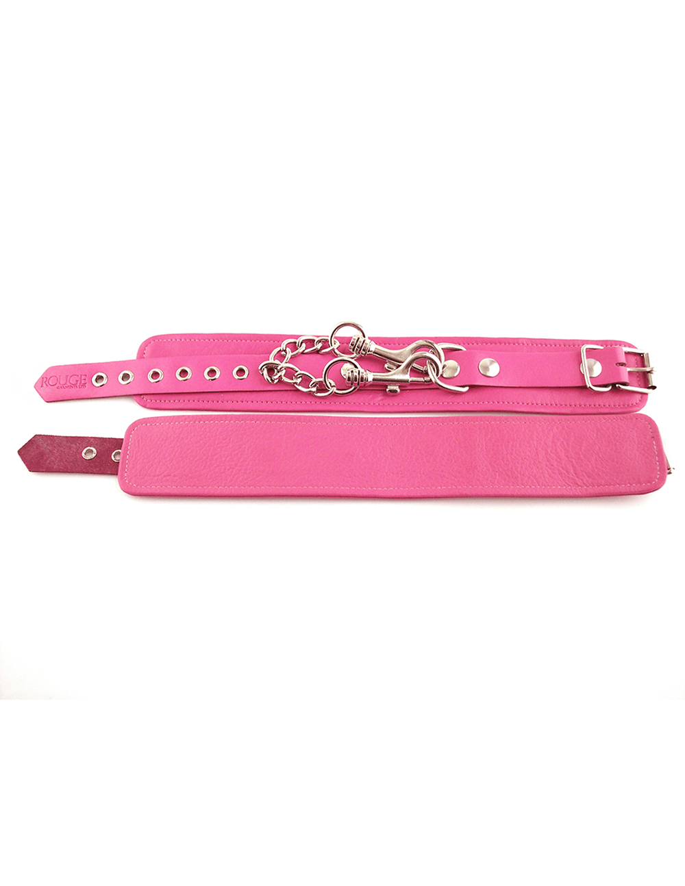 Rouge Leather Wrist Cuffs Fetish Bdsm At Hustler Hollywood